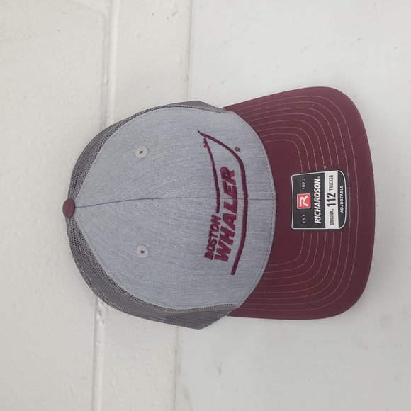 Richardson | Accessories | Richardson Boston Whaler Gray And Maroon Cap ...